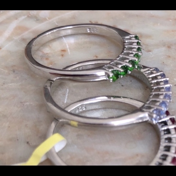 Jewelry | Genuine Gemstone Ring Set | Poshmark